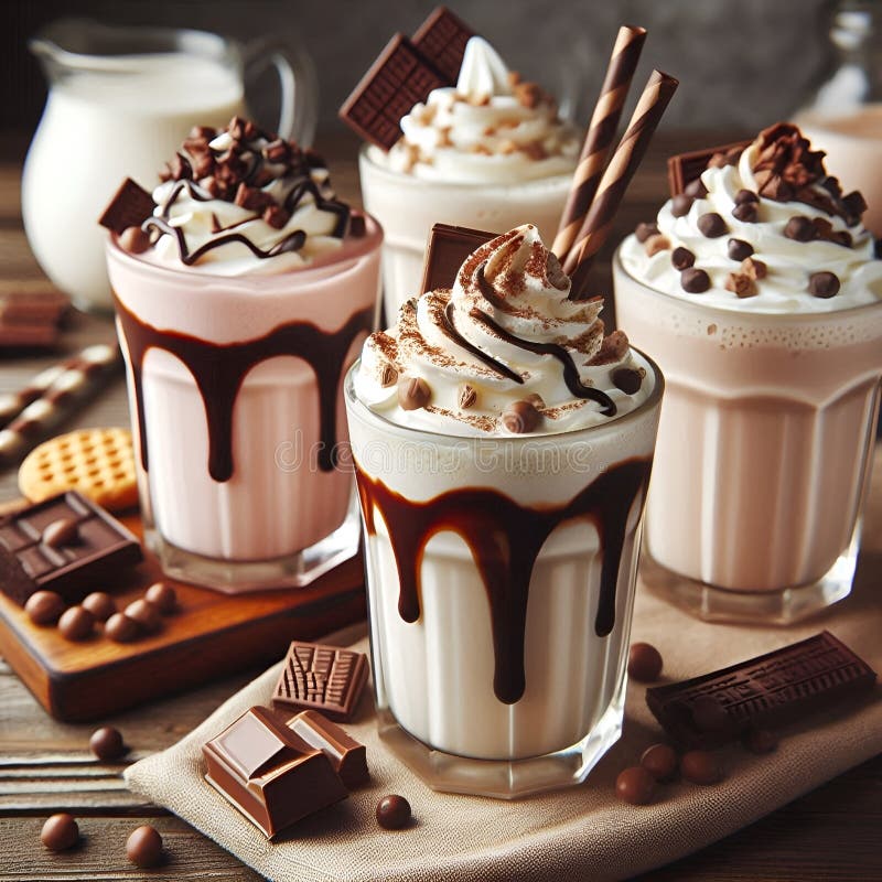 Milkshake stock illustration. Illustration of cream - 362405338