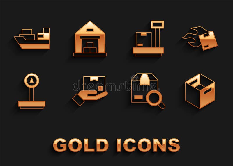 Carton Cardboard Box Search Package Scale Stock Illustrations – 2,071 ...