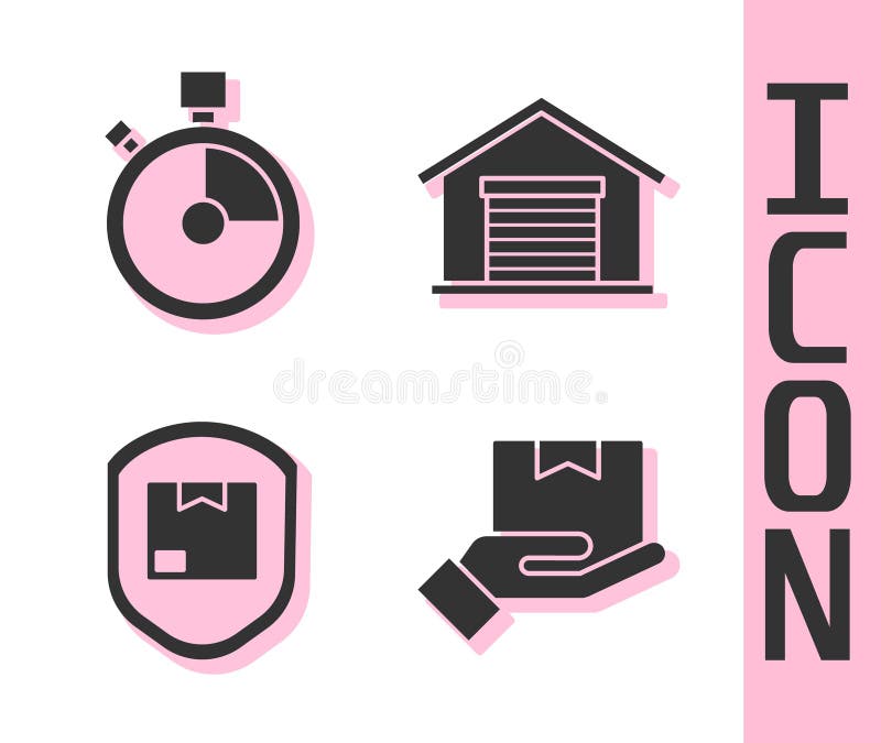 Set Delivery Hand with Boxes, Fast Time Delivery, Delivery Pack ...