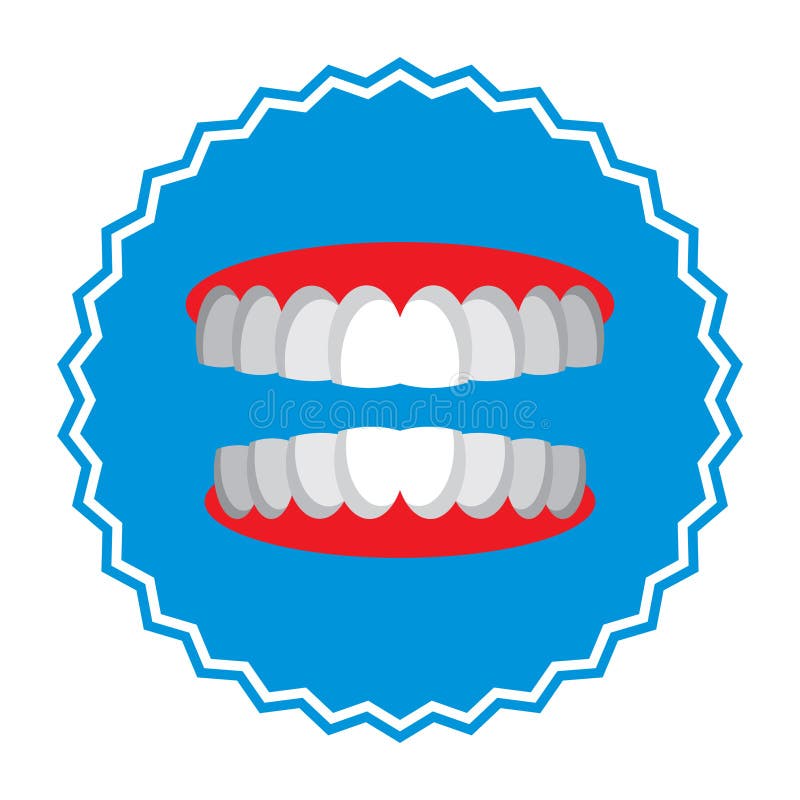 A Set of Dentures. Vector Illustration Decorative Design Stock Vector ...