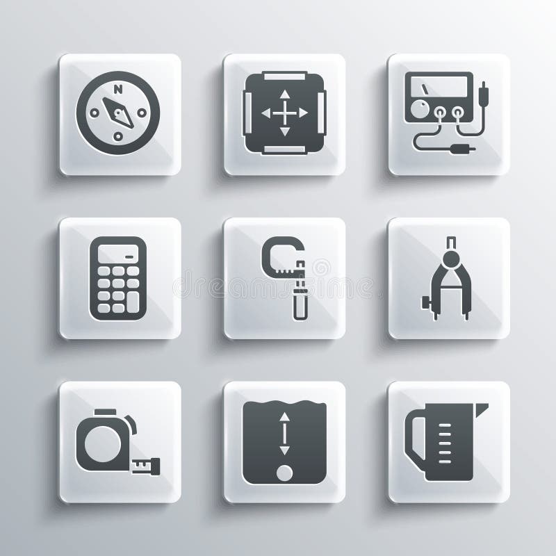 Set Depth Measurement, Measuring Cup, Drawing Compass, Micrometer ...