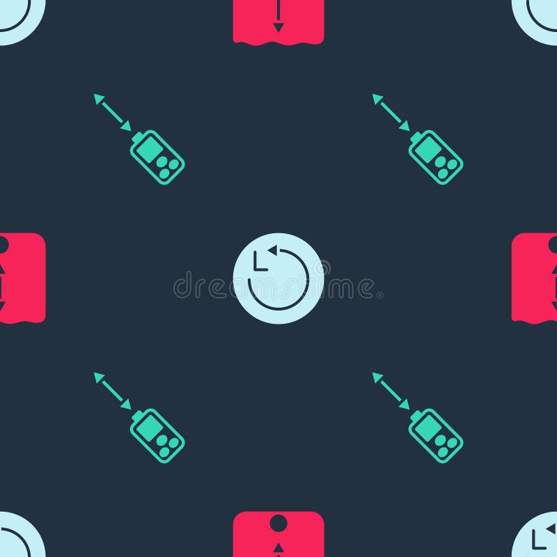 Set Depth Measurement, Radius and Laser Distance Measurer on Seamless ...