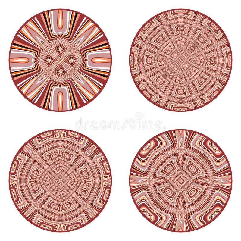 A Set of Design Circle Elements Stock Vector - Illustration of modern ...