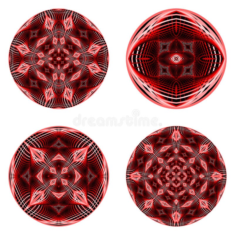 A Set of Design Circle Elements Stock Vector - Illustration of element ...