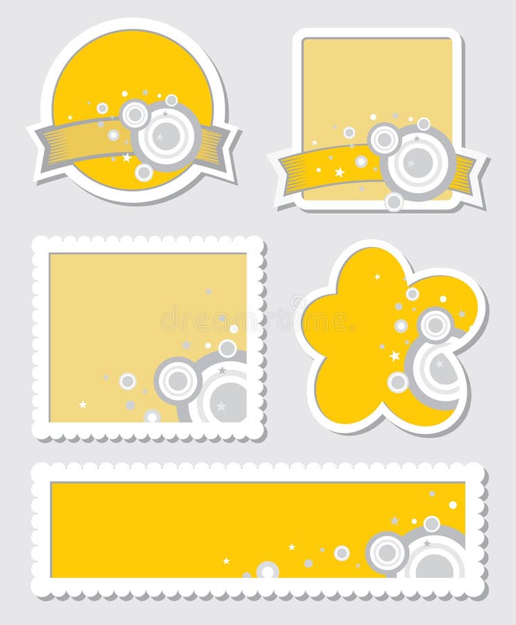 Spot labels stock photo. Illustration of decorative, paint - 32056430