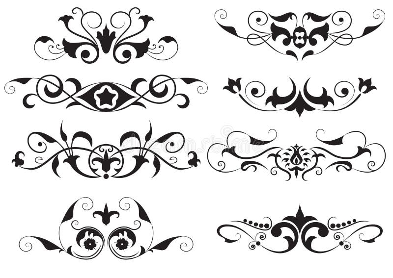 Set of design elements stock vector. Illustration of design - 18353764