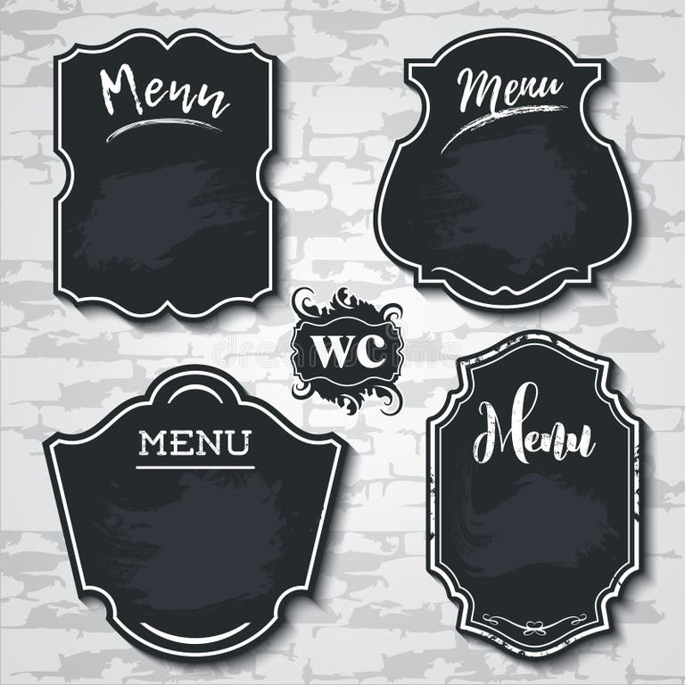 Chalkboard Menu Vector Stock Illustrations – 18,662 Chalkboard Menu ...