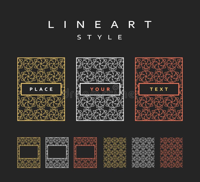 Set of Design Elements. Labels and Frames. Stock Vector - Illustration ...