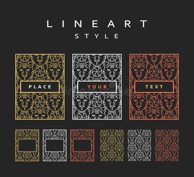 Set of Design Elements. Labels and Frames. Stock Vector - Illustration ...