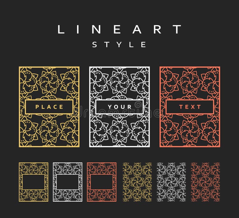 Set of Design Elements. Labels and Frames. Stock Vector - Illustration ...