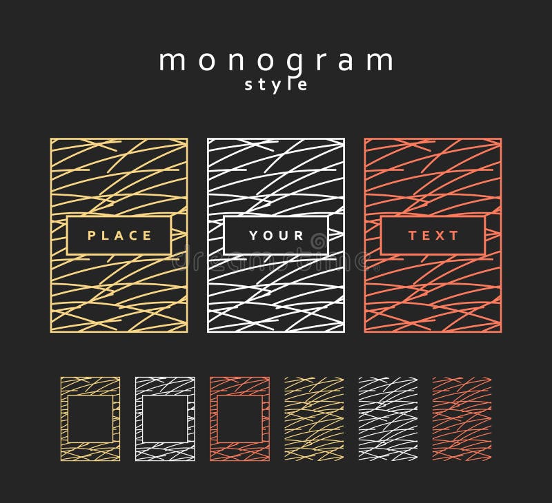 Set of Design Elements. Labels and Frames. Stock Vector - Illustration ...