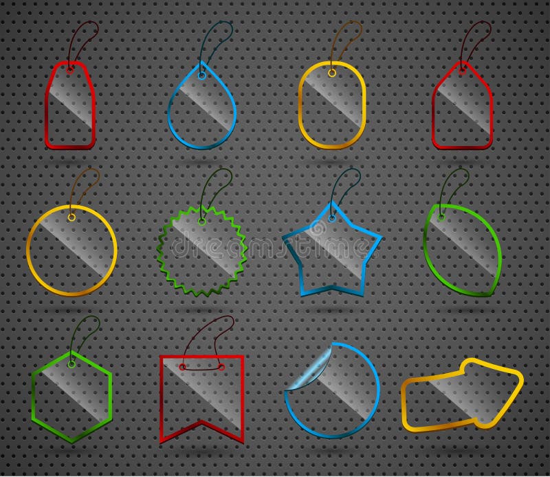 Design Elements: Tags, Stickers, Ribbons. Stock Vector - Illustration ...