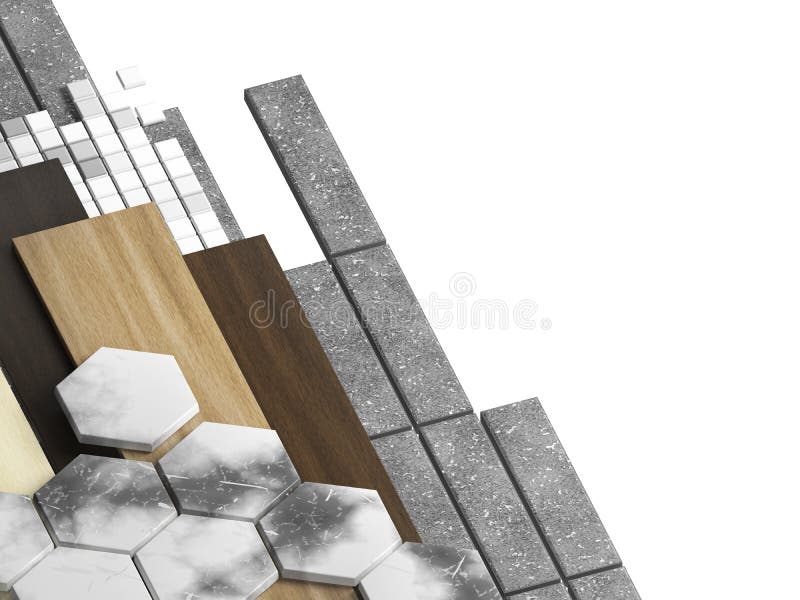 Set of design materials stock illustration. Illustration of cover ...