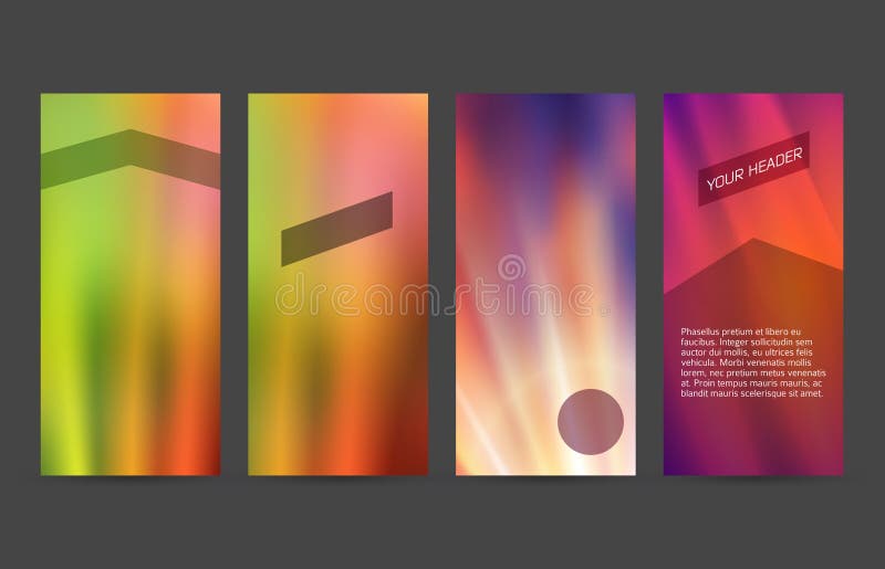 Set Design Title Pages Flyer Background Glow Light02 Stock Vector ...