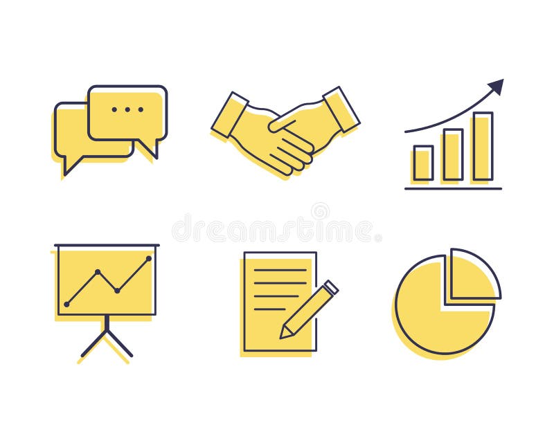 Set of Flat Design Icons for Development Business Stock Vector ...