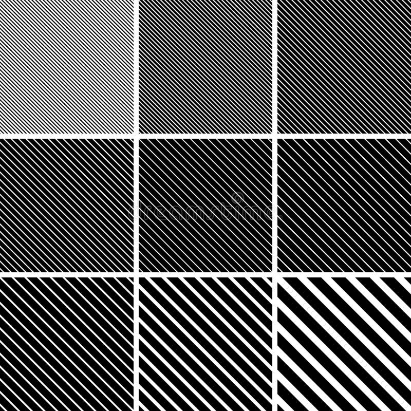 Set Square Patterns with Diagonal Lines Stripes, Vector Diagonal ...
