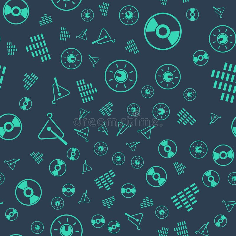 Set Dial Knob Level Technology Settings, CD or DVD Disk, Triangle ...