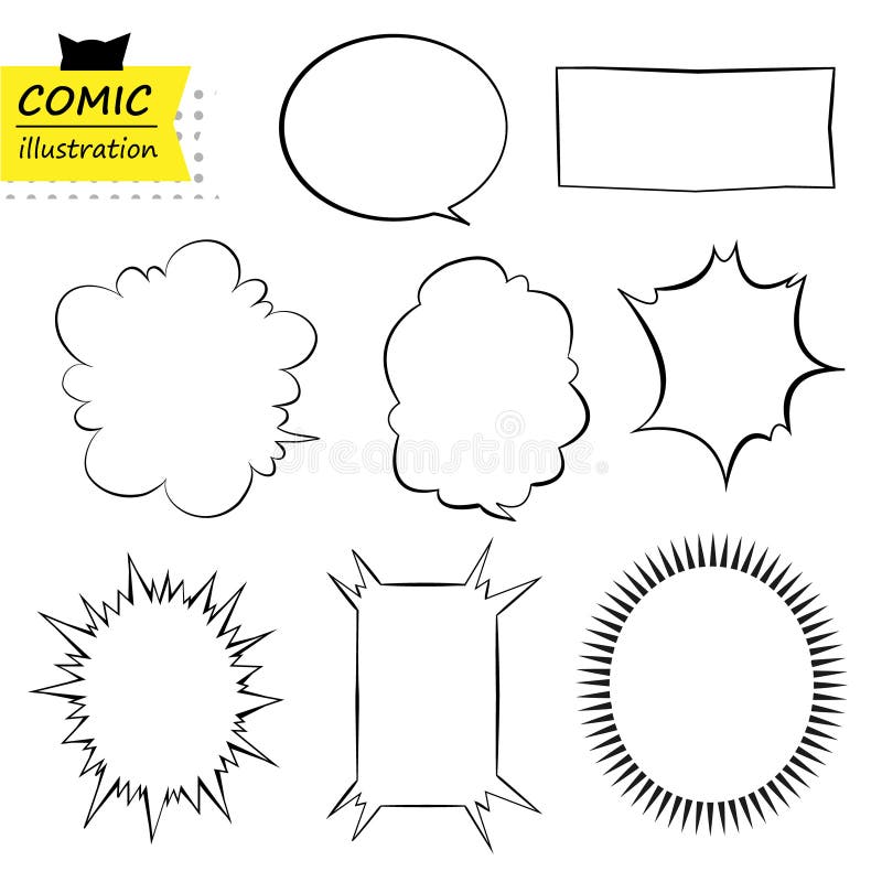 Set of dialog balloon. stock vector. Illustration of speach - 58292337