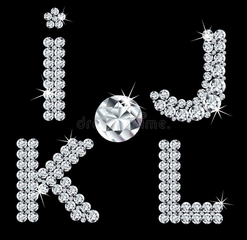 Set Of Diamond Alphabetic Letters . Vector (3) Stock Illustration ...