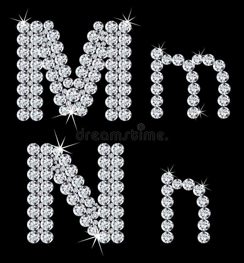 Set of Diamond Alphabetic Letters . Vector Stock Vector - Illustration ...