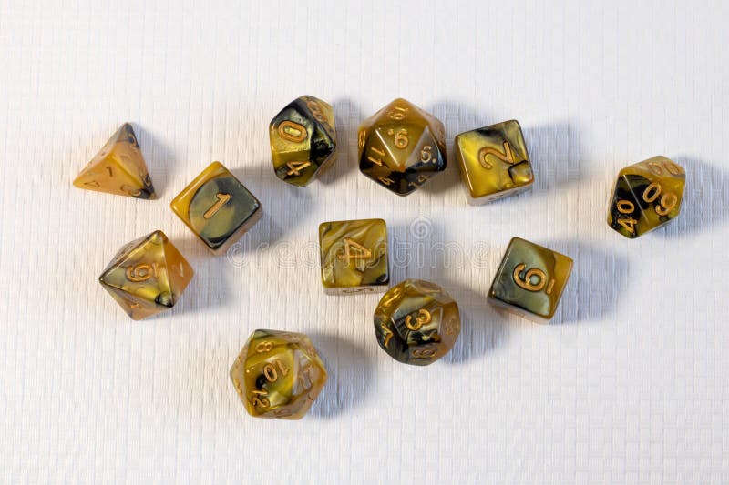 Set of Dice for Fantasy Dnd and Rpg Tabletop Games Board Game ...