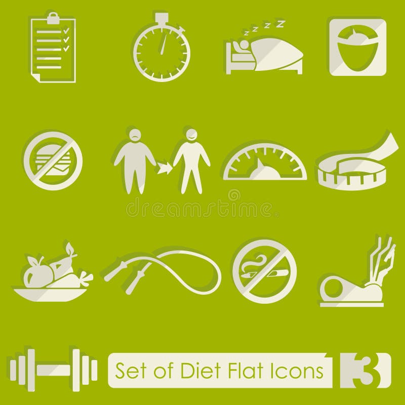 Set of diet icons stock vector. Illustration of idea - 59222154