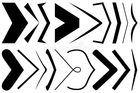 Set of Different Angle Brackets Stock Vector - Illustration of ...