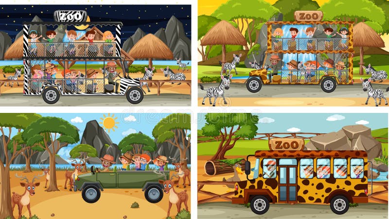 Safari Bus Clip Art Stock Illustrations – 90 Safari Bus Clip Art Stock ...