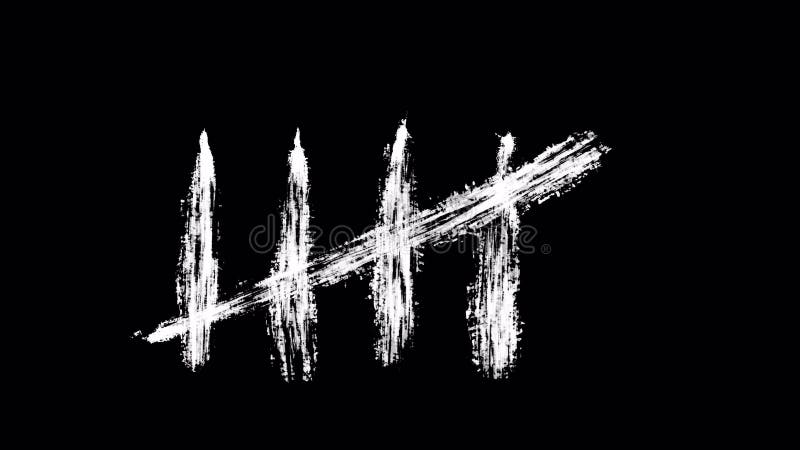 Set of Different Animated Doodle Elements. Video Clip with Alpha ...