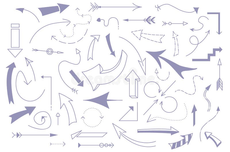 Set of Different Arrows, Modern Infograpahic Design Template Stock ...