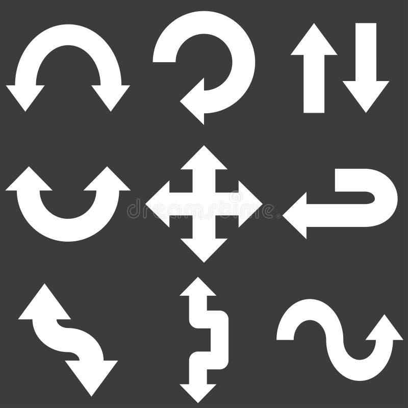 Angle Arrows Black Right White Stock Illustrations – 121 Angle Arrows ...