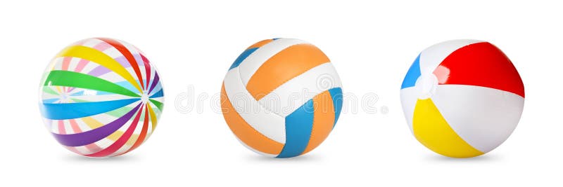 Set with Different Balls on White Background, Banner Design. Sports ...