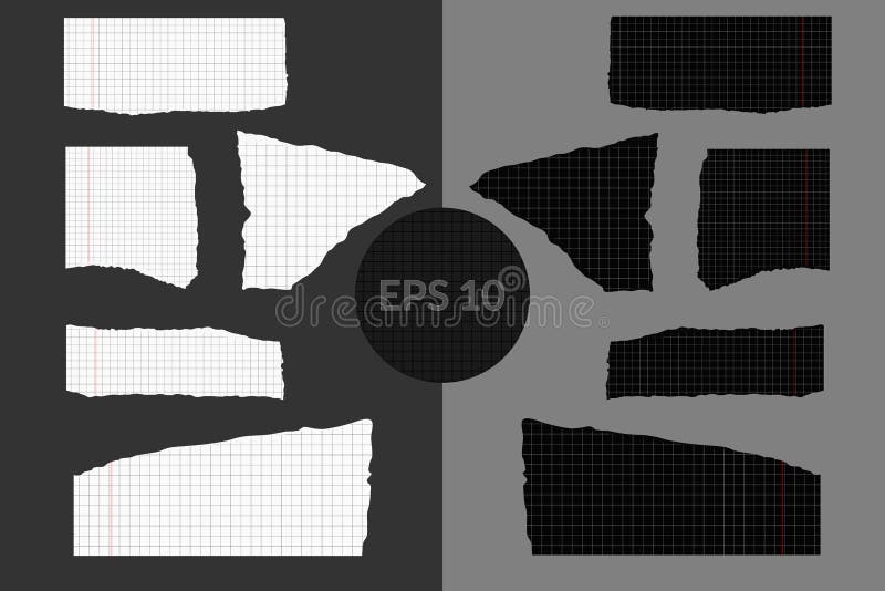 Torn Off Blank Bank Cheque. Stock Vector - Illustration of design ...