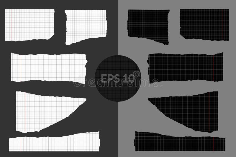 Torn Off Blank Bank Cheque. Stock Vector - Illustration of chequebook ...