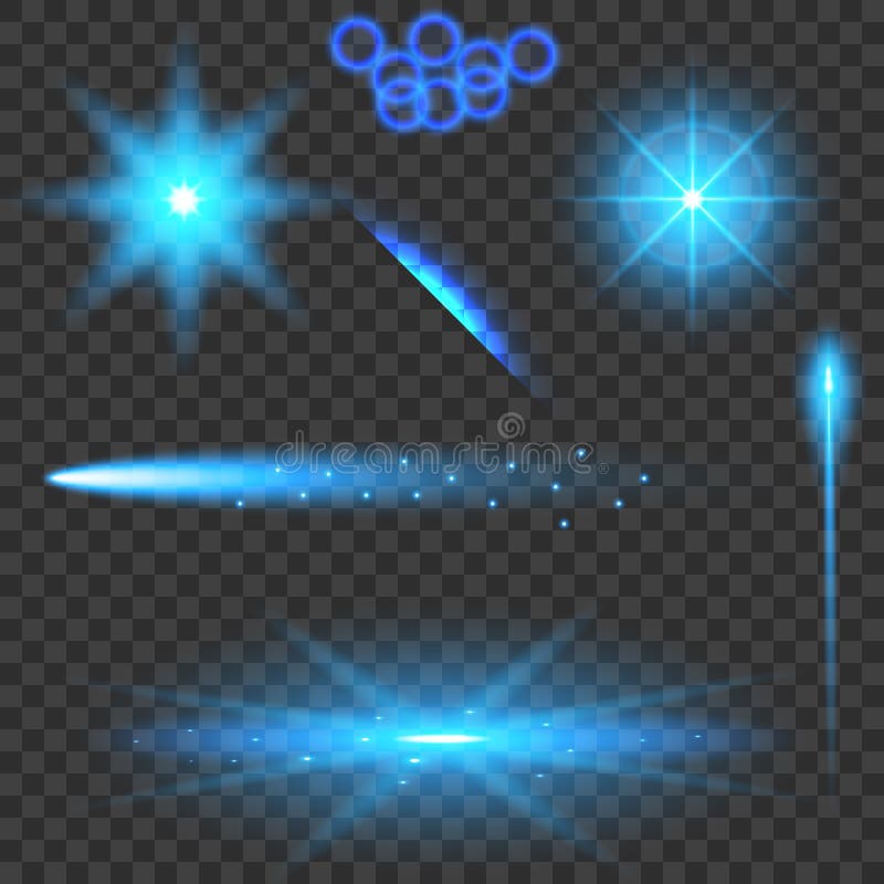 Set Different Blue Star - Vector Stock Illustration - Illustration of ...