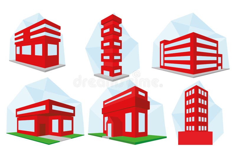 Blue Gray Building Logo Set Vector Design Stock Vector - Illustration ... Blue Gray Building Logo Set Vector Design Stock Vector - Illustration ...