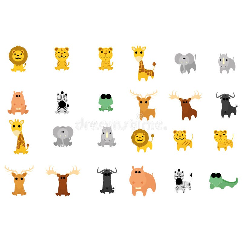 Pixel art animal faces stock vector. Illustration of pixelated - 29511801