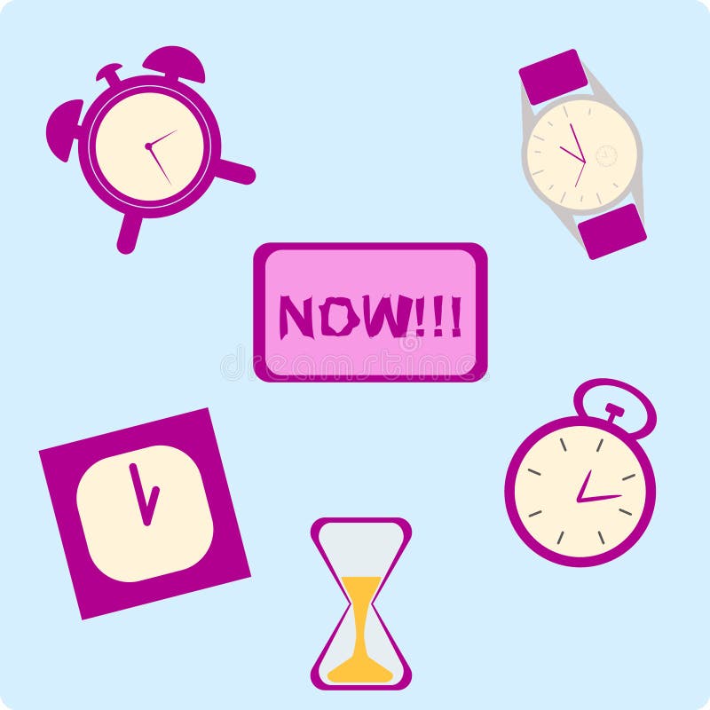 Set of Different Clock Faces. Editable Clock, Easily Remove and Replace ...