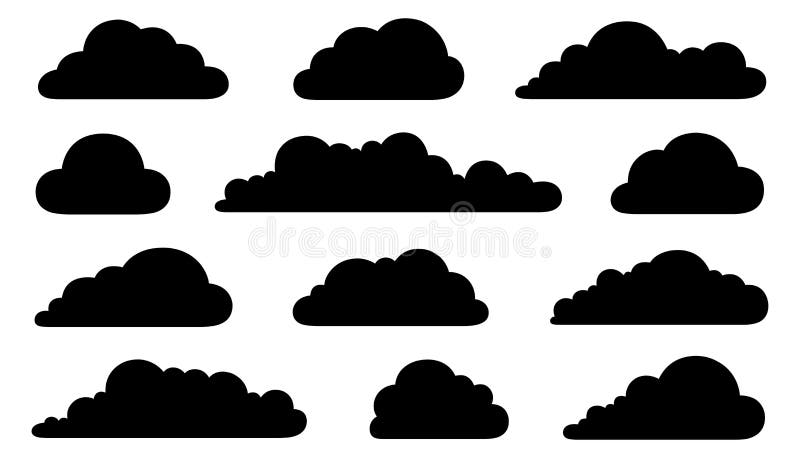Different Cloud Forms Stock Illustrations – 202 Different Cloud Forms ...