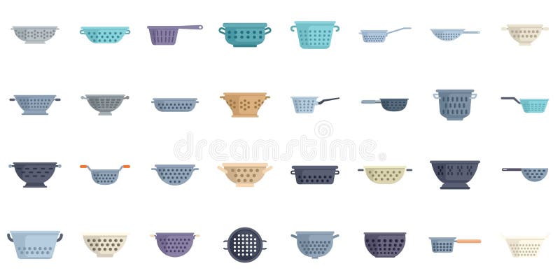 Different Colanders Stock Illustrations – 8 Different Colanders Stock ...