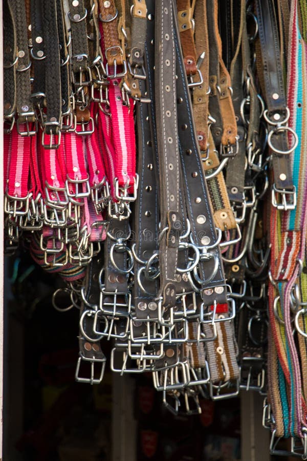 Set of Different Colored Belts with Buckles Stock Image - Image of ...