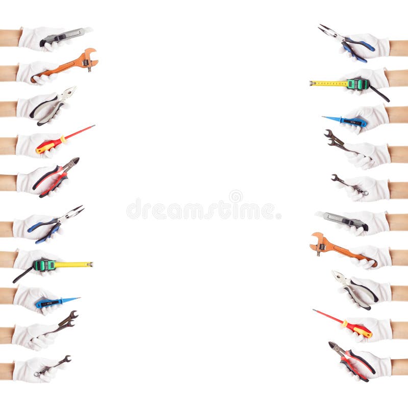 Set of Different Construction Tools Stock Image - Image of engineer ...