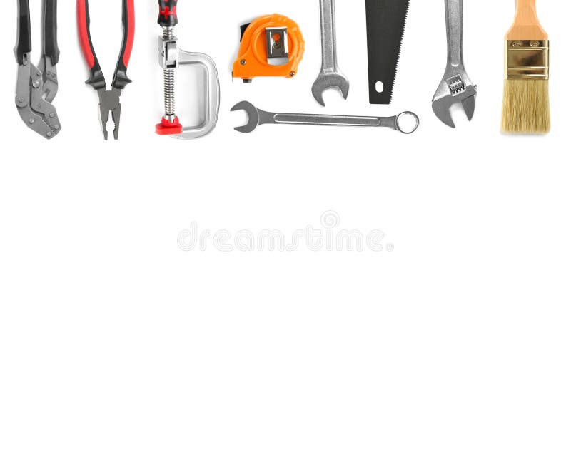 Set with Different Construction Tools Stock Photo - Image of equipment ...