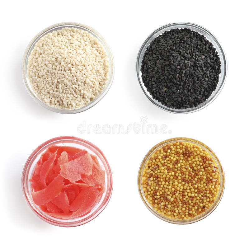 Set of Different Delicious Sauce Condiments on Background, Top View ...