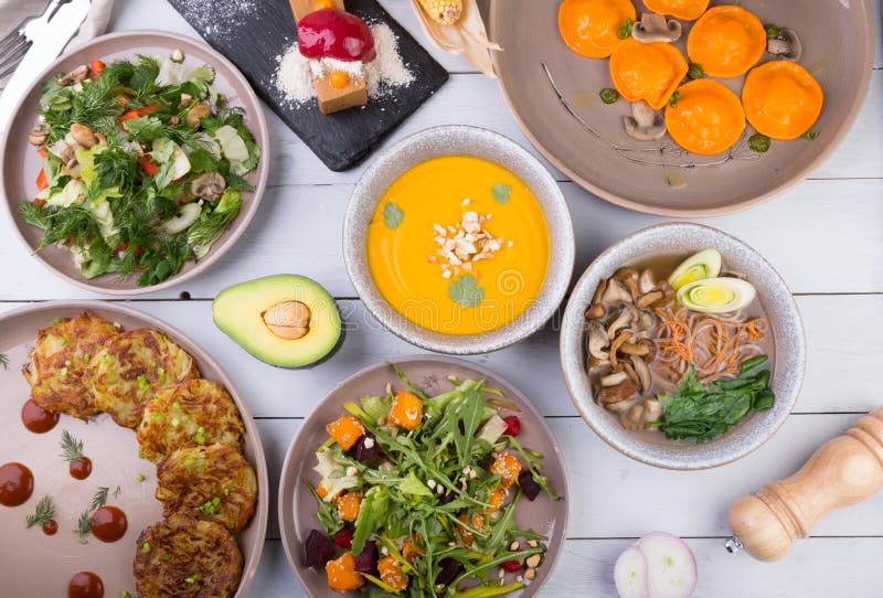 Set of different dishes stock photo. Image of draniki - 92603520