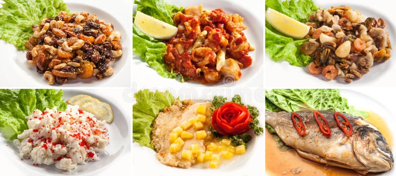 Set with different dishes stock photo. Image of assortment - 48938016