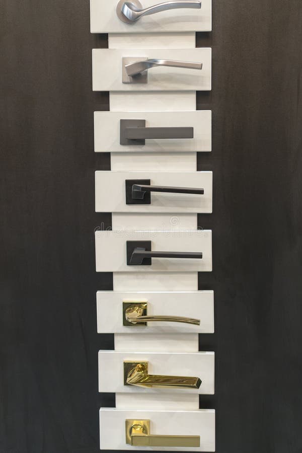Set of Different Door Handles Stock Photo - Image of fashion, home ...