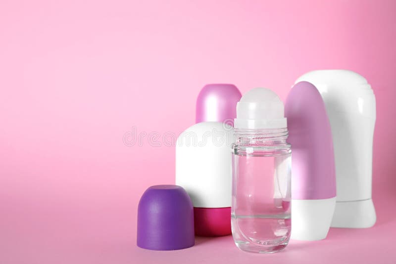 Set of Different Female Deodorants Stock Image - Image of female ...