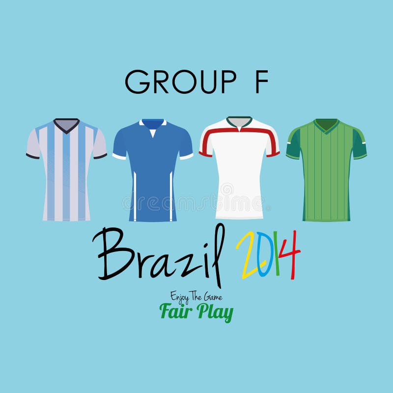 Set of Different Football Soccer Uniform Shirts Stock Vector ...