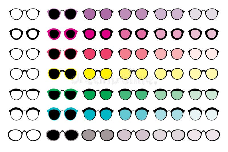Glasses 2d Stock Illustrations – 205 Glasses 2d Stock Illustrations ...